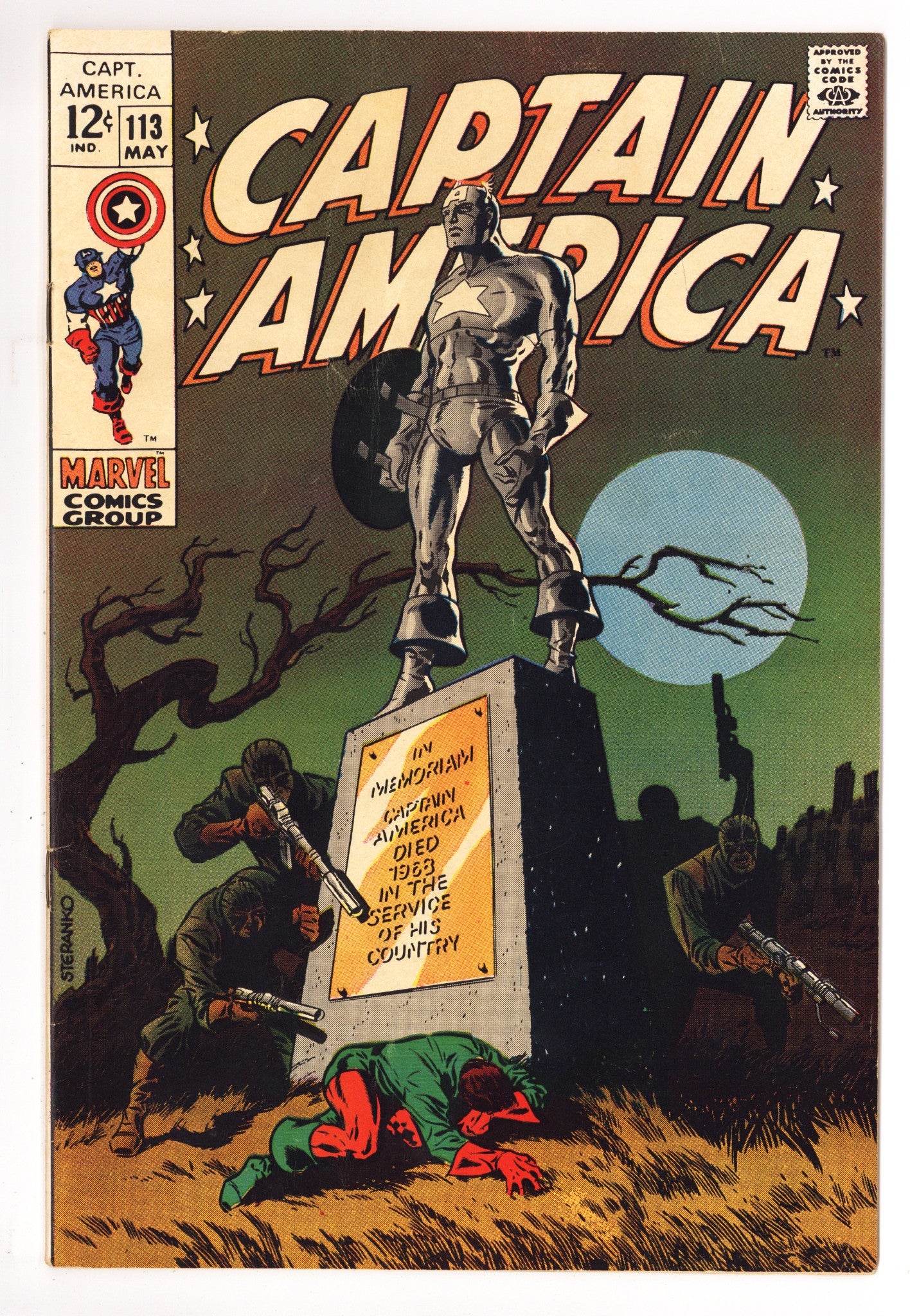 Captain America Vol 1 113 FN/VF (7.0) Marvel (1969) | CaptCan Comics ...